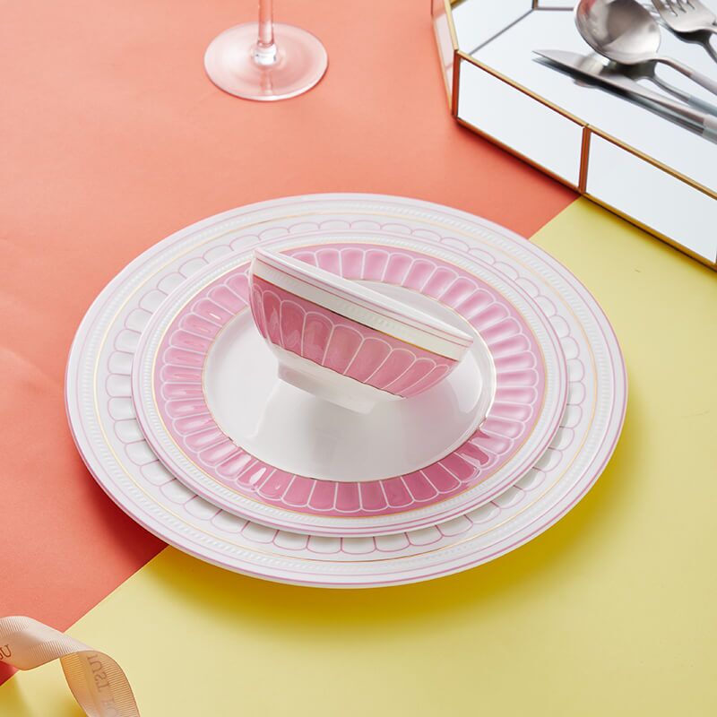 Bone China Dinnerware - Colorful Roma - HUACI Tableware Factory