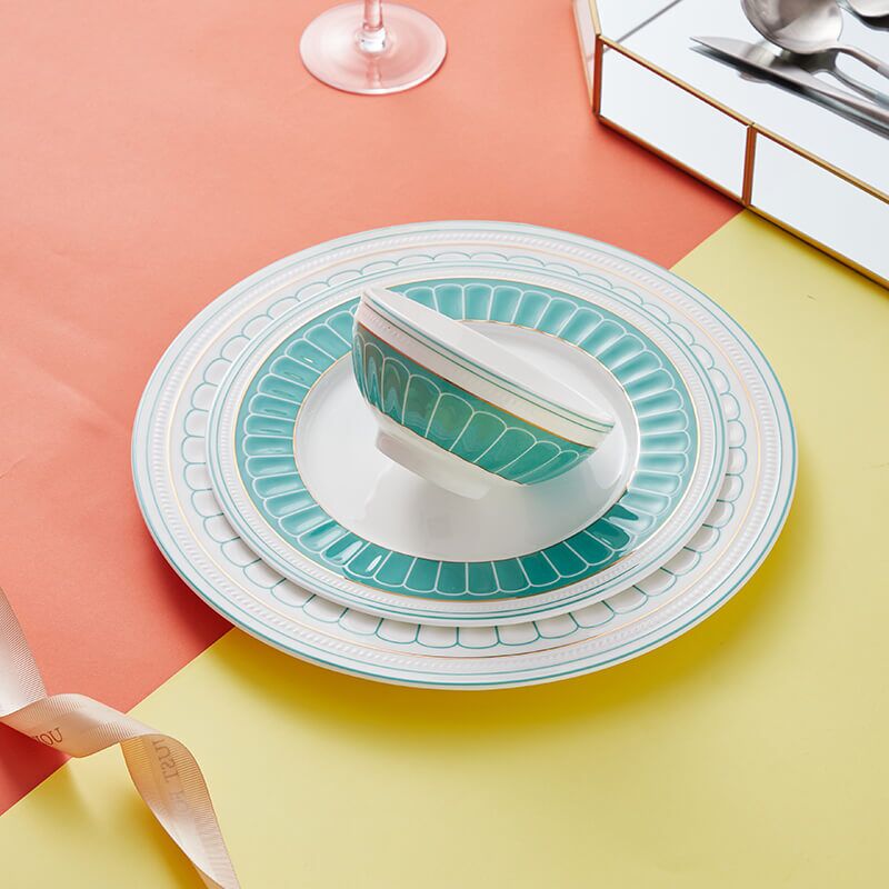 Bone China Dinnerware - Colorful Roma - HUACI Tableware Factory